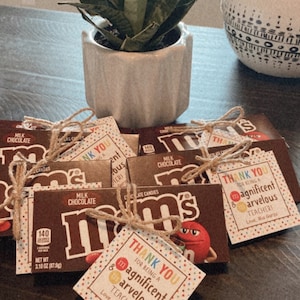 Snickers Gift Tags Almond Joy Tag Teacher Appreciation - Etsy