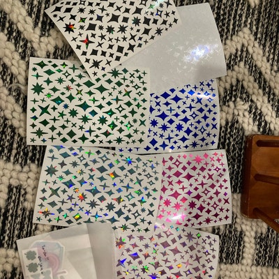 Lighting Bolt Permanent Vinyl Sticker Sheet - Etsy