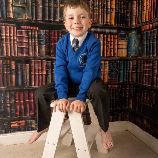 Wooden Ladder, Photo Prop, Sitters Prop, Wooden Stool, Brown Ladder ...