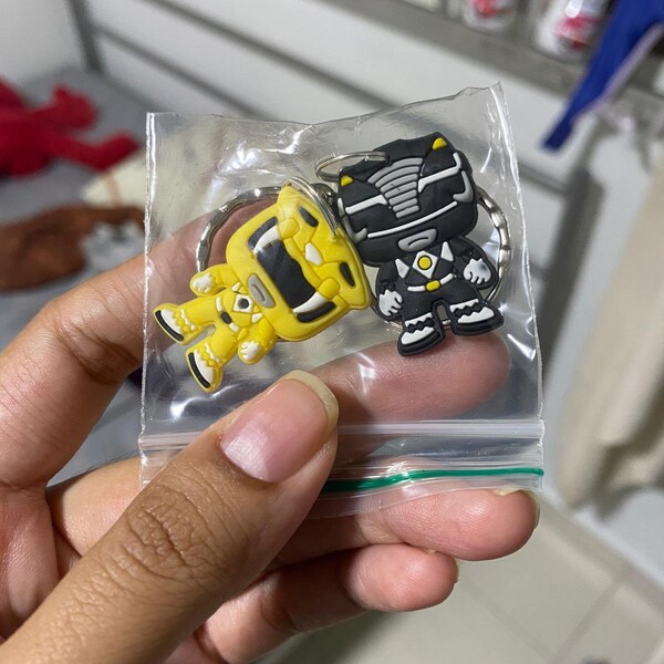 Power Rangers Keyrings/keychains Cartoon Cute Emo Kids Goth Fun Jake ...
