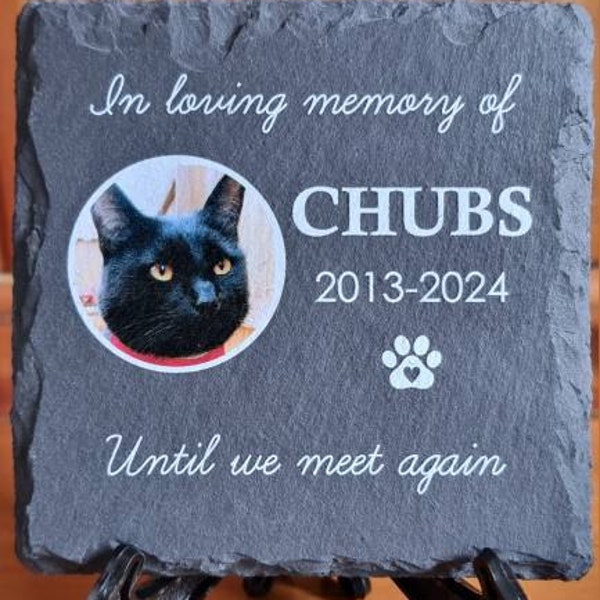 Personalized Rat Memorial Stone, Garden Stone, With Picture, Memorial ...