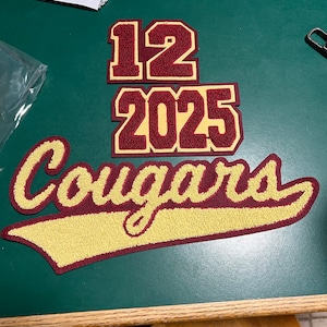 Chenille Custom Letterman Jacket Patch made in USA - Etsy