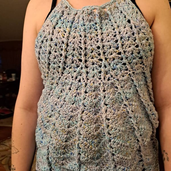 Crochet Tops Pattern, Clam Top, Summer Crochet Top, Boho Crochet Top ...