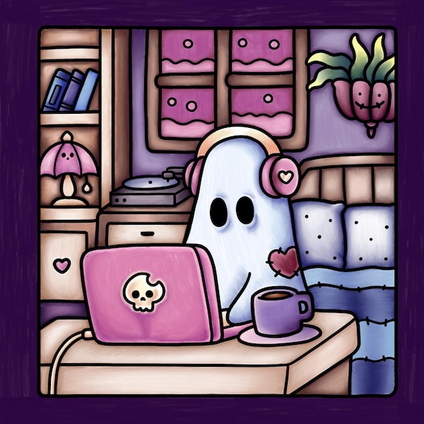 Spooky Cutie: Adorable Creepy Creatures in Cozy Hygge Moments Coloring Book by Coco Wyo - Etsy