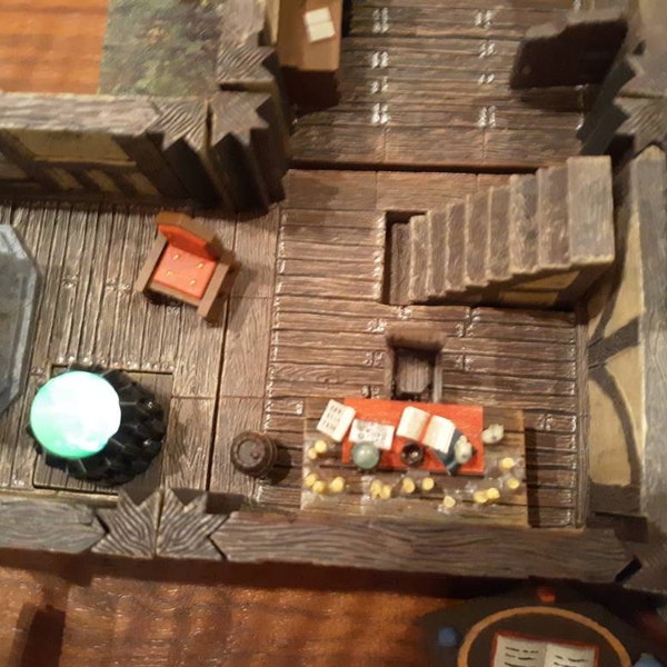 Hand Painted Cartography Desk: TTRPG Tavern Miniatures, 28mm Terrain - Etsy