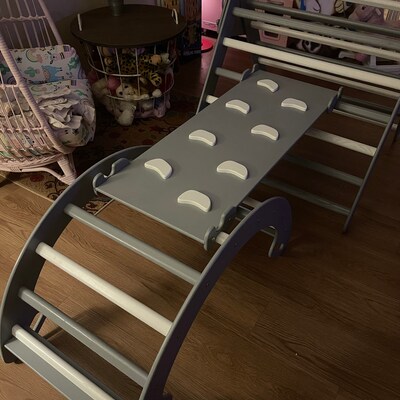 Step Triangle 2 Set of Three Items Naturalrung Rainbow - Etsy