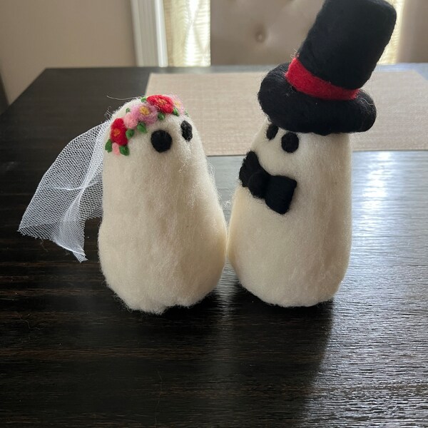 Ghost Bride and Groom Spooky Wedding Decorations Halloween Bridal - Etsy