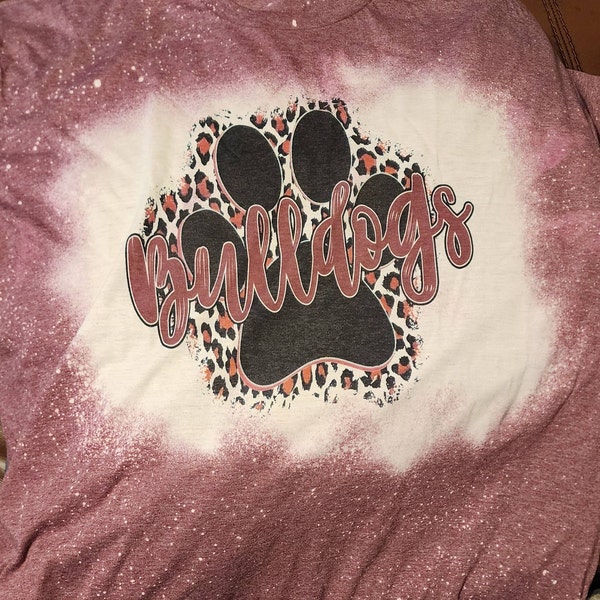 Mustangs Shirt, Mustangs School Spirit Shirt, Bleached Mustangs Shirt ...