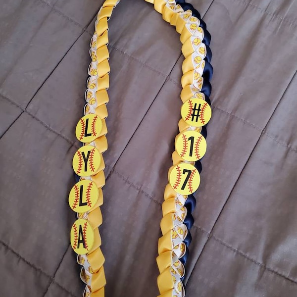 Softball Leis (senior Night, Graduation) - Etsy