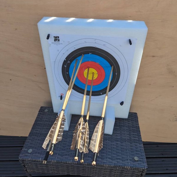 3D Archery Target Cube. Comes Complete With 2 Paper Targets and Pins ...