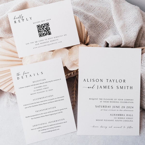 Minimalist Double Wedding Card Mockup, Beige Stationery Card Mockup ...