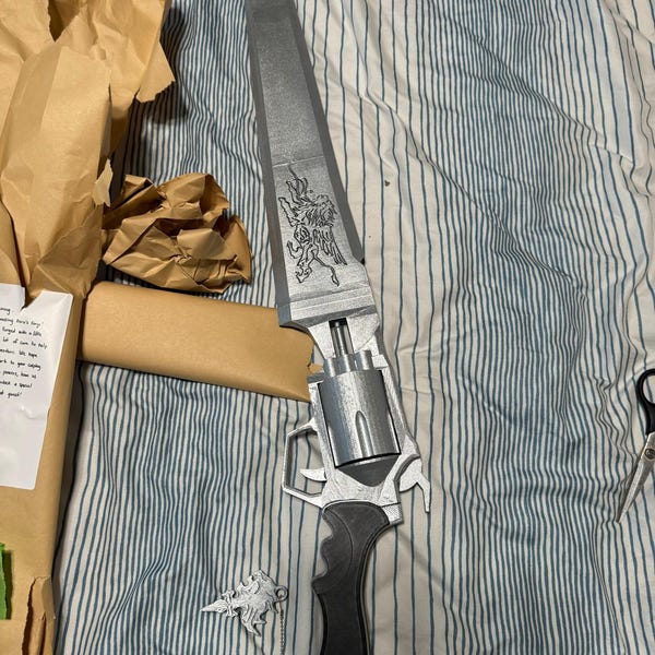 Squalls Gunblade Final Fantasy Cosplay Item 1:1 Real Life Size Replica ...