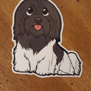 Schnauzer Sticker Chibi Puppy Dog Vinyl Hand Drawn | Etsy