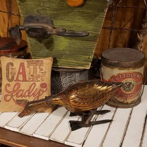 Handmade Large Rustic Easter Rabbit Wooden Sign, Primitive Folk Art ...