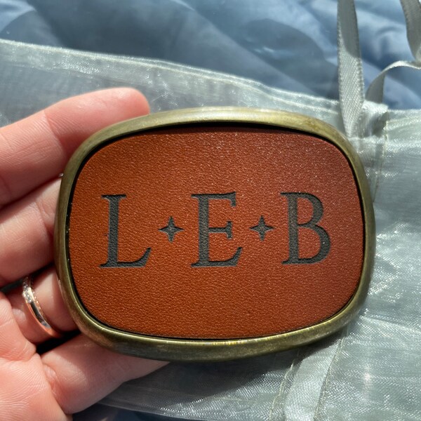 Custom Leather Belt Buckles for Men and Women - Personalized & Engraved ...