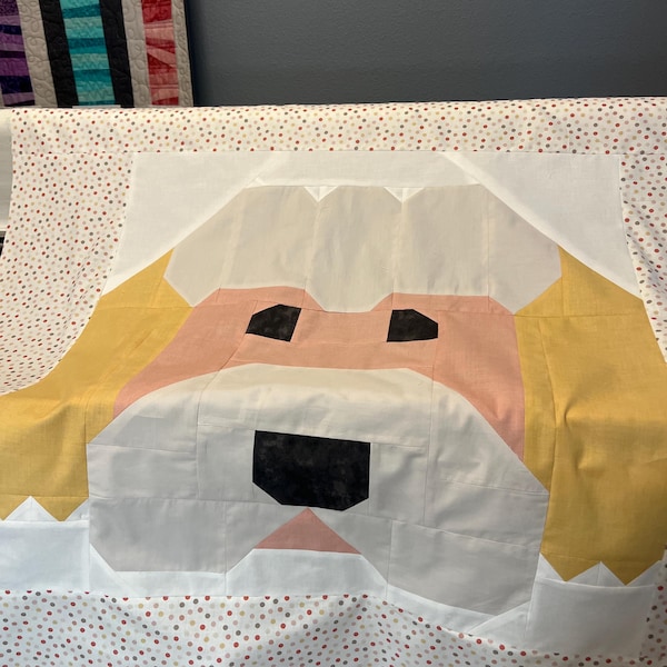Goldendoodle Labradoodle Dog Puppy Quilt Block PDF Pattern -includes ...
