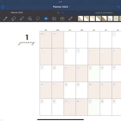 Basic Sticker Set 1 in 5 Colors Digital Planner Goodnotes Notability ...