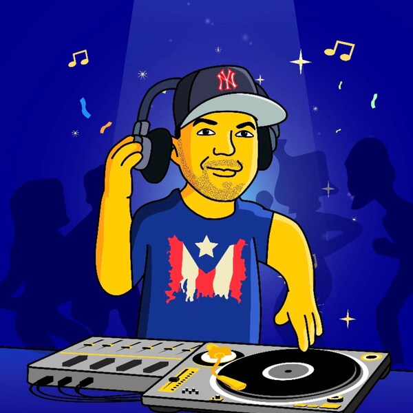 DJ Gift - Custom Portrait From Your Photo as Yellow Cartoon Character ...