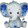 Watercolor Elephant Boy Clip Art, Baby Blue Elephant, Mint Green ...