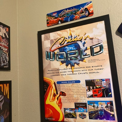 Mario Bros. Arcade Game Marquee, Bezel, Screenshot & Control Panel 8x12 ...