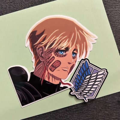 Armin Arlert Attack on Titan Sticker Available in Gloss or Holographic ...