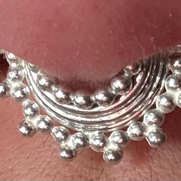 Mayan Nose Ring ~ Beaded Detail Tribal Septum Ring ~ Wide Nose Ring ...