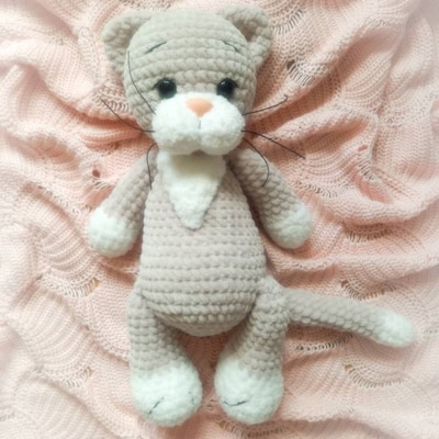 Crochet Cat Plush Pattern PDF Amigurumi Plushie Cat - Etsy