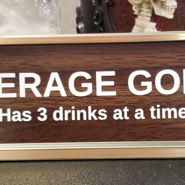 Custom Engraved Desk Name Plate Funny Desk Sign Boss Gag Gift Office ...