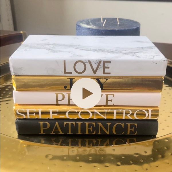 5 Set of Books | Customizable Book Stack | Fashion Books | Glam Decor ...