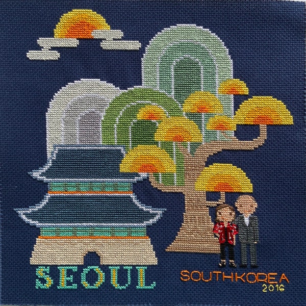 KOREA_HANGEUL Cross Stitch Pattern Pdf,cross Stitch Chart,counted Cross ...