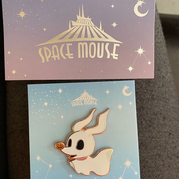 Zero the Ghost Dog Pin - Etsy