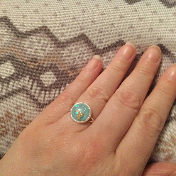 Blue Galaxy Ring, Solar System Ring, Planet Ring,universe Ring ...