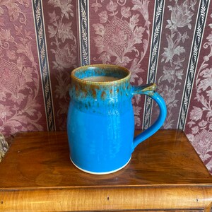 Salt Pig Small in Turquoise glaze with scoop | Etsy