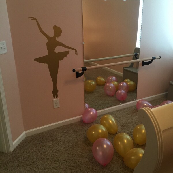 Ballerina Wall Decal | Girl Bedroom Decor | Dancing Ballet Vinyl - Etsy