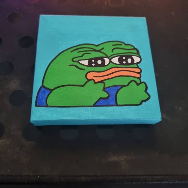 Peepocomfy | Peepo Painting | Canvas Painting | Meme Frog | Twitch ...