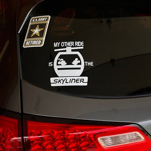 My Other Ride is the Skyliner Decal, Disney Decal, Disney Sticker ...