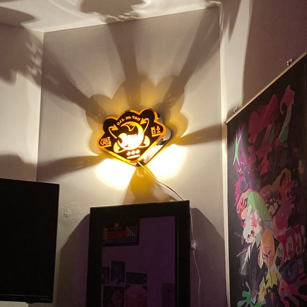 Splatoon Lamp - Grizzco Industries - Wall Hangable - Nintendo - Etsy