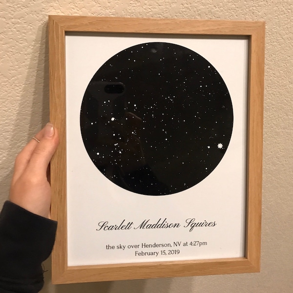 Custom Star Map by Date Printable Valentines Day Gift for Him or Her ...