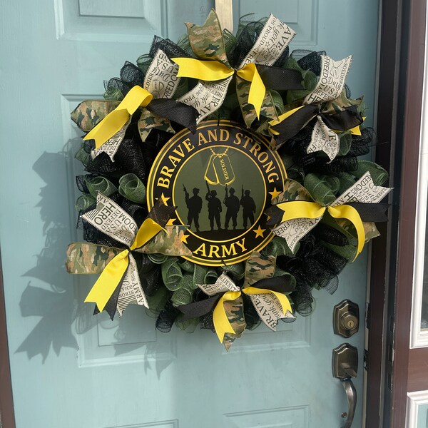 Camo Ribbon, Camo Wired Ribbons, Camouflage Hunter Army Wired Ribbon, 2 ...