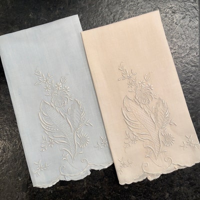 Antique Lace Wedding Hanky Hand Embroidered Swiss Hand - Etsy