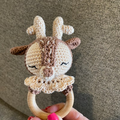 Newborn Baby Rattles Deer Animal Rattles for Baby - Etsy