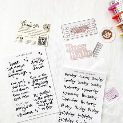 DAYS of the WEEK Sticker Sheet // Planner Stickers // Functional ...