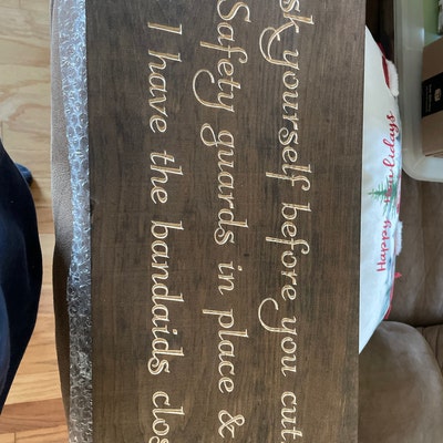 Custom Live Edge Sign With Black Letter Custom Bible Scripture Sign ...