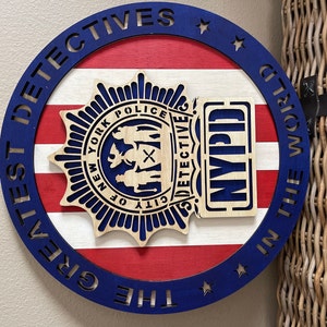20” Wood NYPD Detective Wall Decor - Etsy