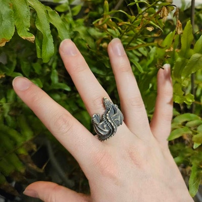 Japanese Koi Fish Band Ring, Handmade Men Ring, Mens Ring, Unique Ring ...