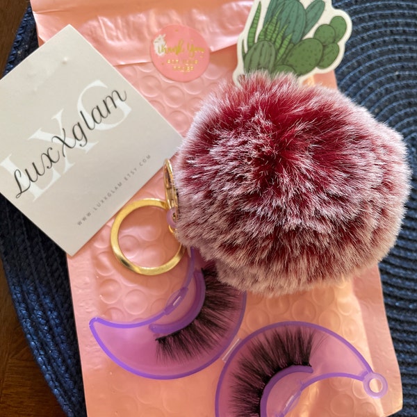 Moon Lash Case - With Lashes & Keychain - Etsy