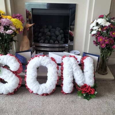 MUM NAN Artificial Silk Funeral Tribute Package Any 3 Letter Name ...