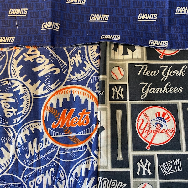 New York Mets Fabric 100% Cotton Officially Licensed - Etsy