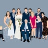 Group Portrait, Group Drawing, Drawing From Photo,digital Drawing ...