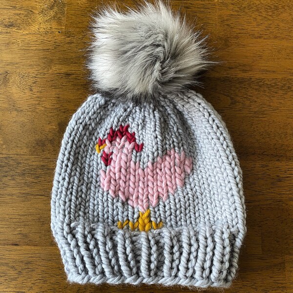 KNIT Chicken Hat PATTERN Only Knit Instructions Downloadable PDF File ...